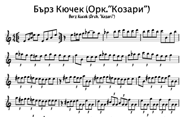 Berz kucek | Bulgarie – Clarinet World